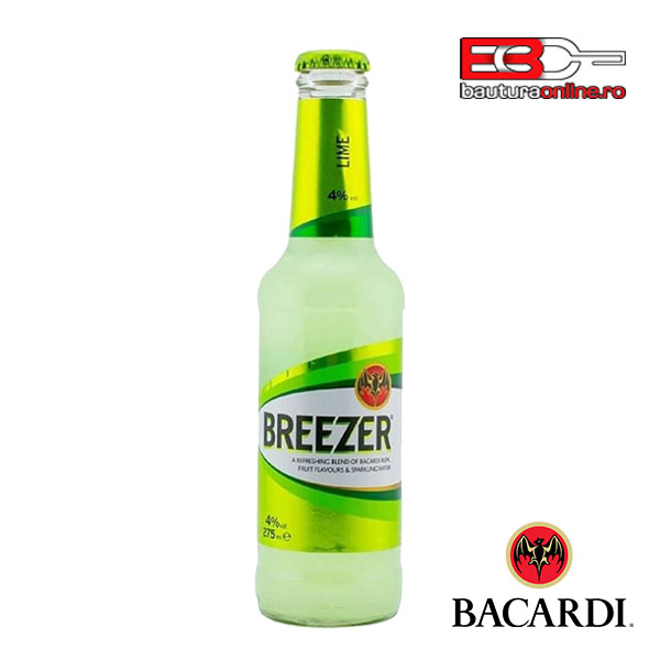 Bacardi Breezer Lime 4% 0.275L - Băutură Online de origine