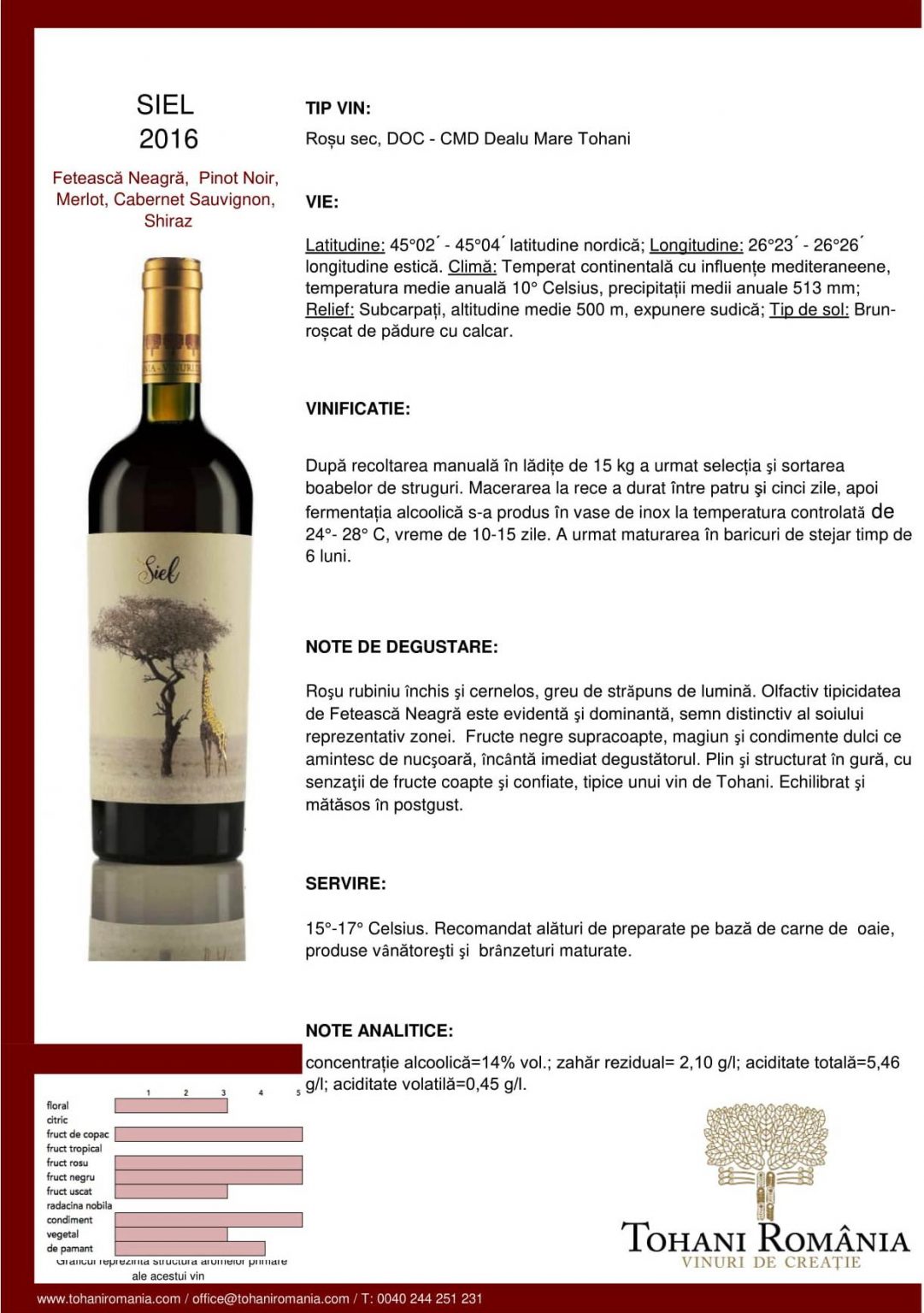 Vin Siel Rosu 0.75 L - Băutură Online de origine