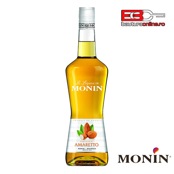 Lichior Monin Amaretto 28% 0.7L - Băutură Online de origine